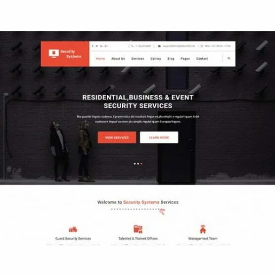 Security Services - HTML Template